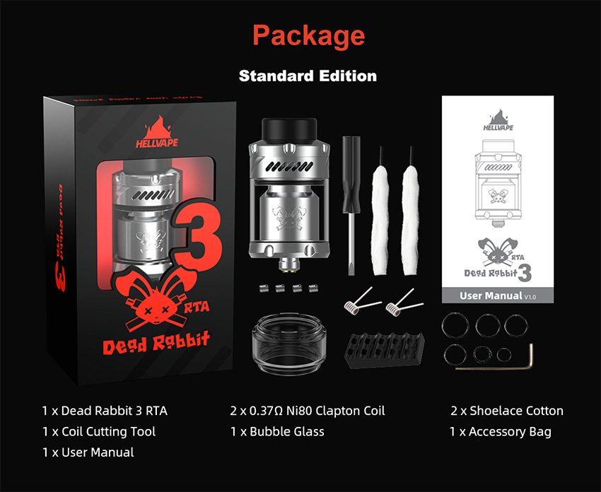 Ecigzaa.com อะตอมบุหรี่ไฟฟ้า :: Hellvape Dead Rabbit RTA V3